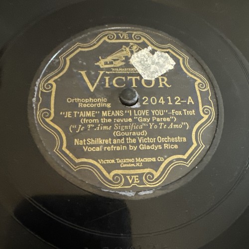 Victor 78 RPM Nat Shilkret - Je T’aime Means I Love You 20412 V+ | eBay