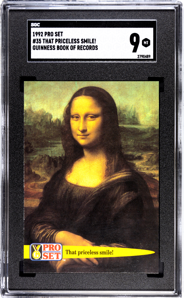 MONA LISA Guinness Book Of Records That Priceless Smile! 1992 Pro Set ...