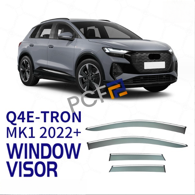 4pcs Window Visor Vent Shades Sun Rain Guard fits for 2022-2024 Audi Q4 ...