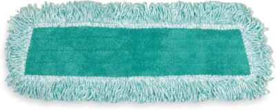 12 Pack Rubbermaid Q408 Microfiber Dust Mopping Pad 18" Fringe Green ...