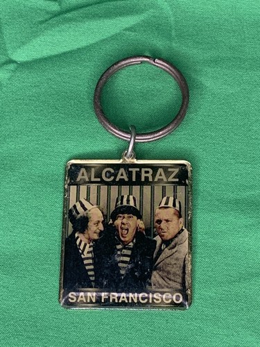 3 STOOGES ALCATRAZ SAN FRANCISCO CA. Travel Souvenir Keychain Key Ring ...