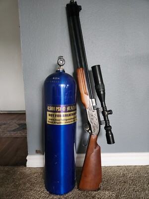 Sumatra 2500 500cc PCP Air Rifle in 5.5mm (0.22Cal), scope, 2 magazine ...