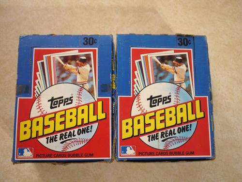 1982 Topps Baseball Cards Empty Wax Box - Lot of 2 | eBay