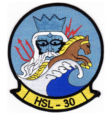 5" NAVY HSL-30 HELICOPTER ANTI-SUBMARINE NEPTUNE'S HORSEMAN EMBROIDERED ...