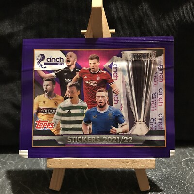 TOPPS SCOTTISH PREMIER FOOTBALL LEAGUE 21/22 SEALED & UNOPENED STICKER ...