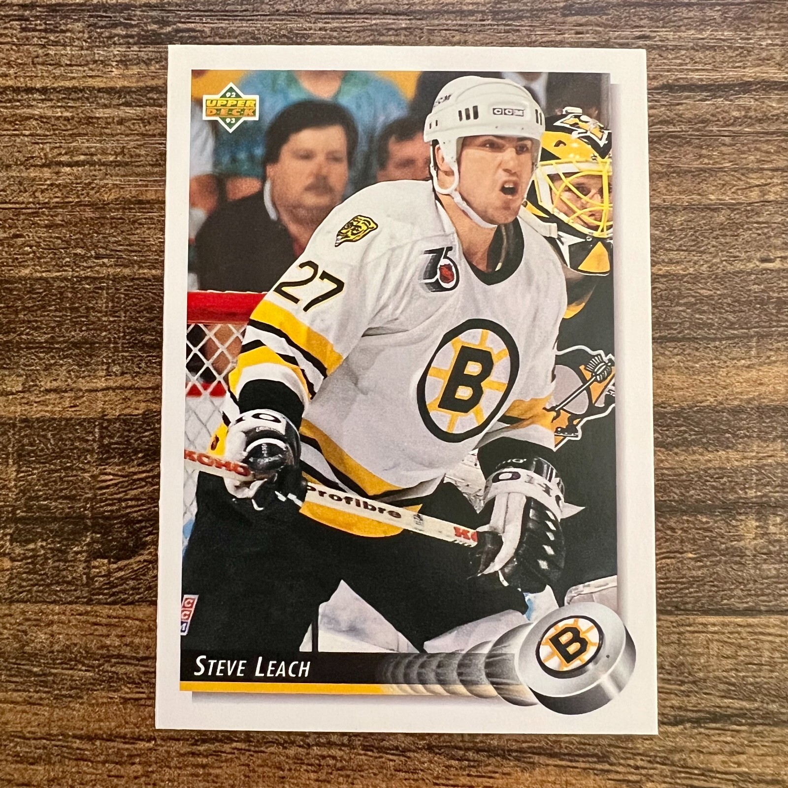 1992-93 Upper Deck Steve Leach Base #61 Boston Bruins | eBay