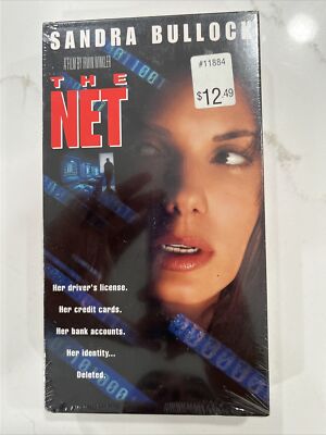 New! The Net (VHS, 1996) Sandra Bullock Factory Sealed Watermark ...