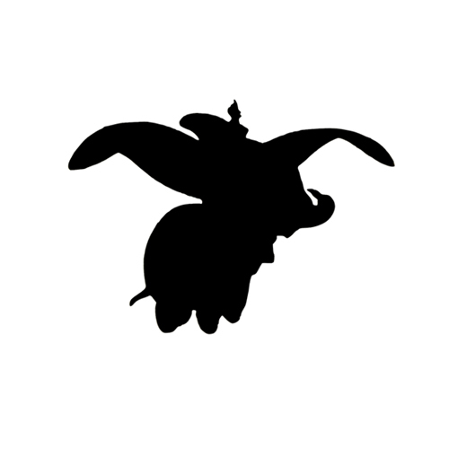 Dumbo shadow Vinyl Decal Sticker for Wall Car Window Macbook Laptop ...