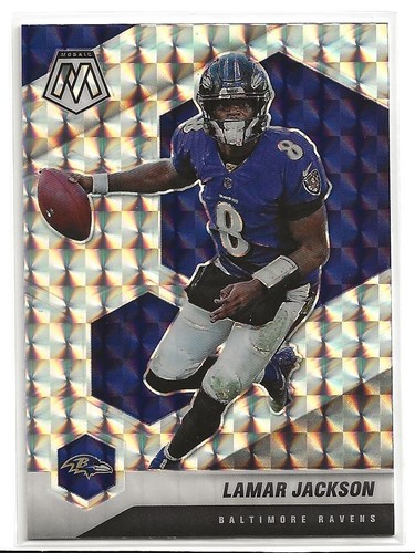 2021 Panini Mosaic Lamar Jackson Silver Prizm Parallel Card | eBay