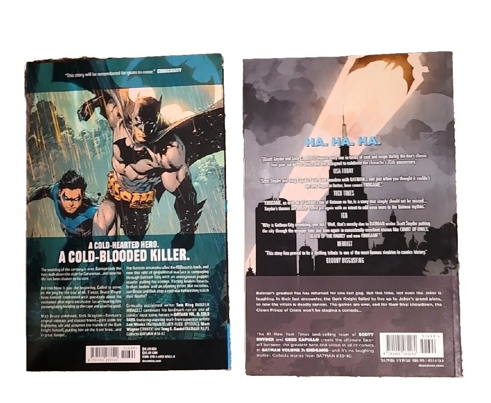 Batman Vol 8 Cold Days & Batman Vol 7 Endgame TPB Graphic Novels NEW ...