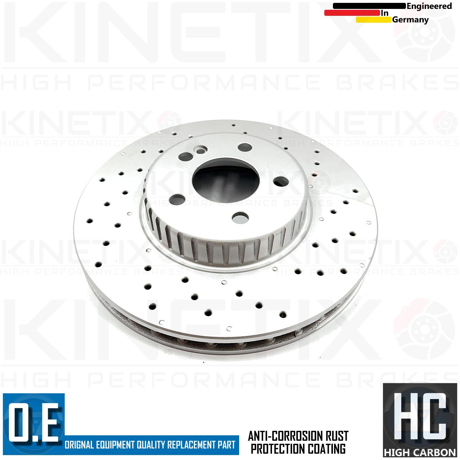KINETIX MERCEDES-BENZ W205 C-CLASS FRONT BONDED AMG BRAKE DISCS X2 ...