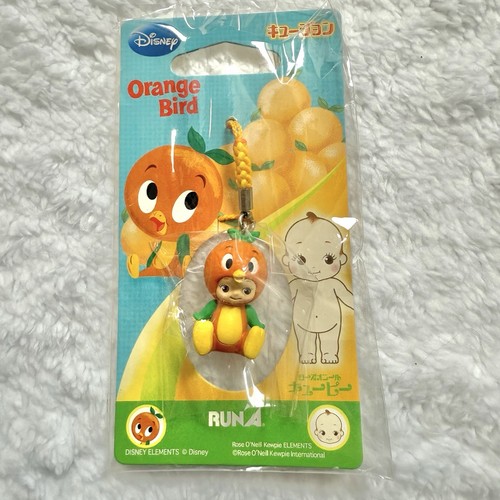 RARE Kewpie Disney Orange Bird Keychain Strap Charm netsuke Japan ...