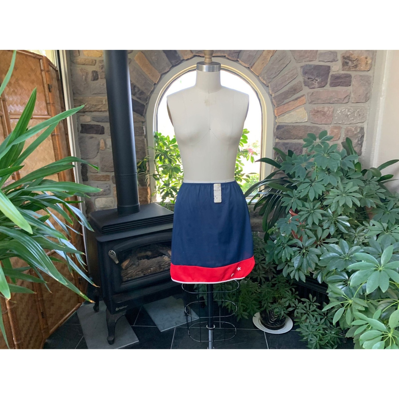 Vintage 1970s Patriotic Mini Half Slip Star Appliqués… - Gem