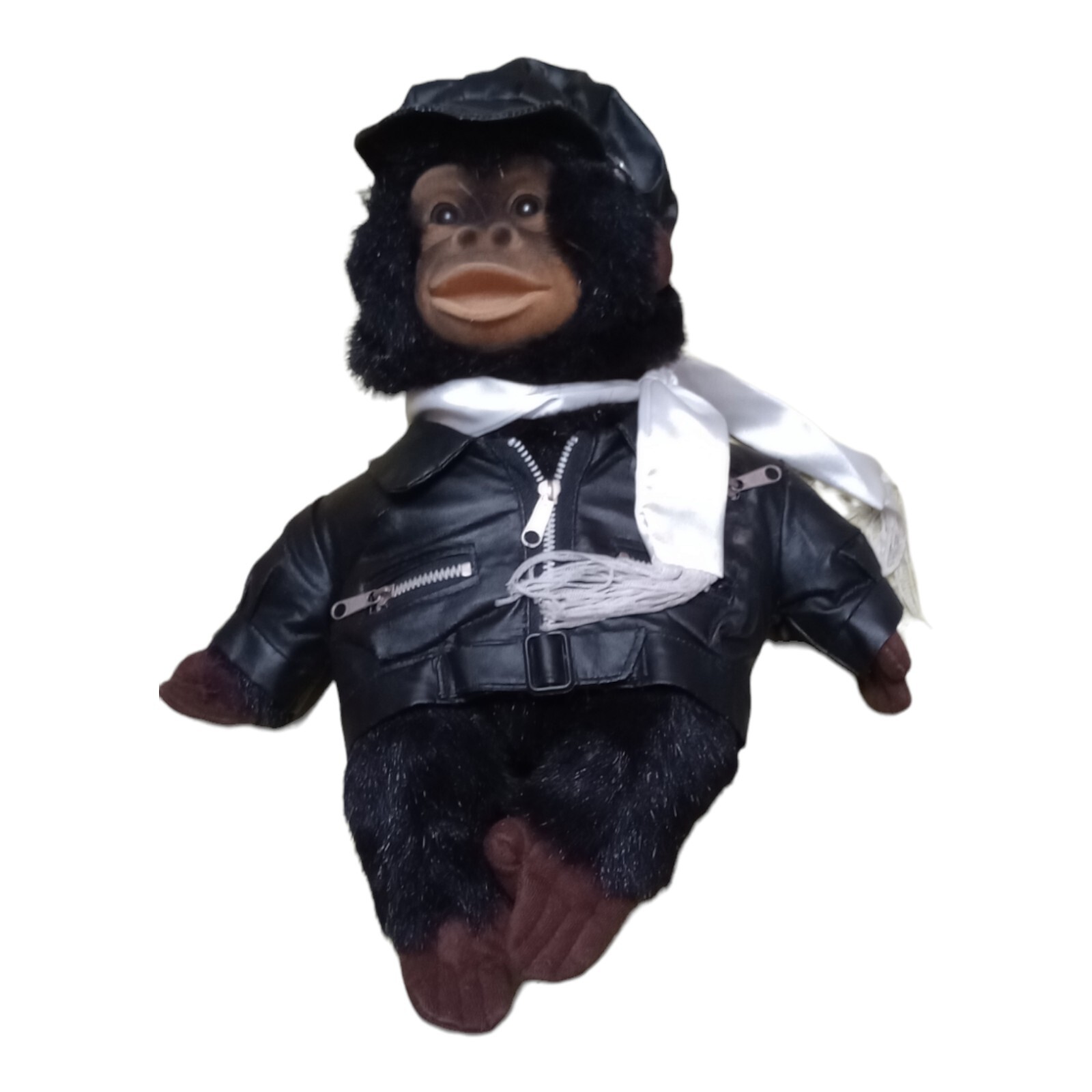 Vintage Hosung Plush Monkey Hand Puppet motorcycle biker 14" 1994 | eBay