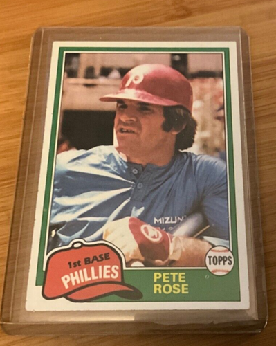 1981 Topps #180 Pete Rose 1ST BASE PHILLIES | eBay