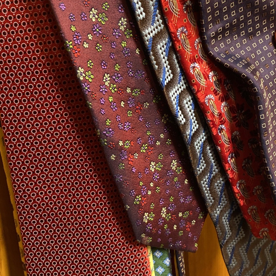 10 Ties RANDOM - Neck Tie Men's - LOT OF 10 Mystery Striped Plaid Solid ...