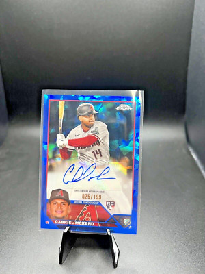 2023 Topps Chrome Update Sapphire Gabriel Moreno RC Rookie Auto /199 D ...