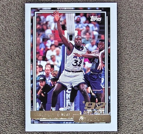 1992 SHAQUILLE O'NEAL Rookie Topps GOLD 362 SHAQ RC Pack Fresh Sharp | eBay