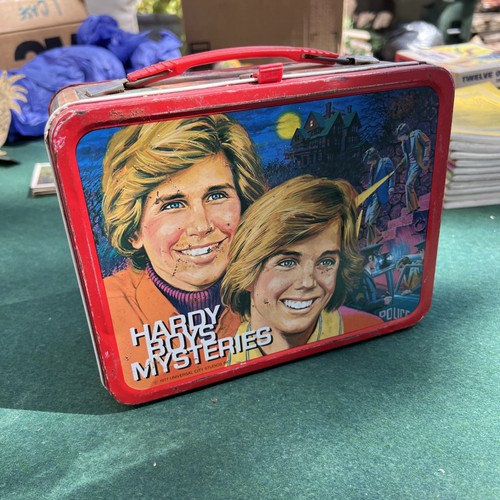 Vintage 1977 Hardy Boys Mysteries Metal Lunch Box NO THERMOS some rust ...