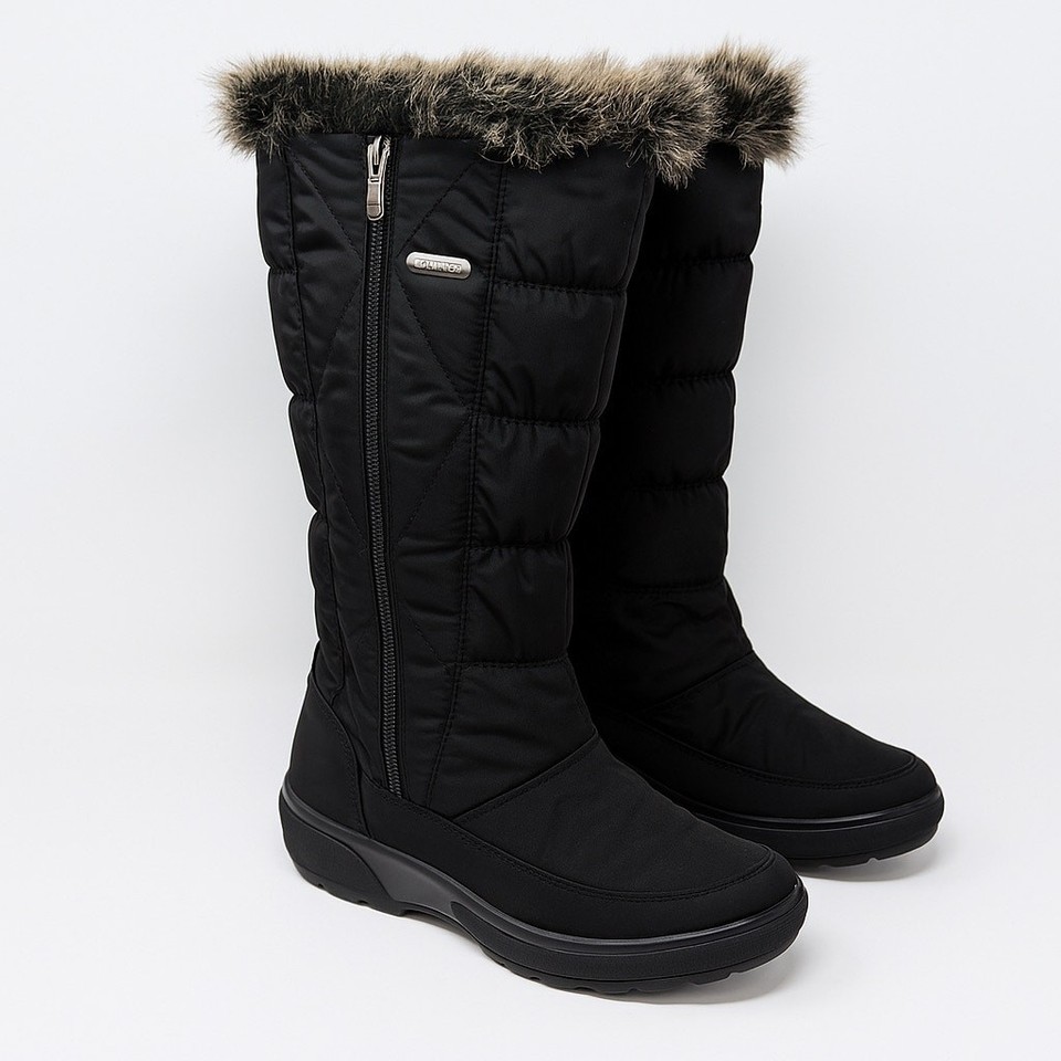 Pajar Alexandra Quilted Snow Gripper Winter Boots Black | eBay