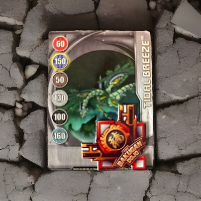 Bakugan:New Vestroia | Tidal Breeze🥈Silver Gate Card |Serial #090626PA7 ...