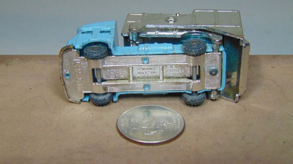 VINTAGE HUSKY S & D REFUSE VAN BLUE AND SILVER MADE IN GT BRITAIN | eBay