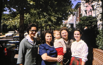 Vintage Photo Slide 1965 Family Posed Women Baby | eBay