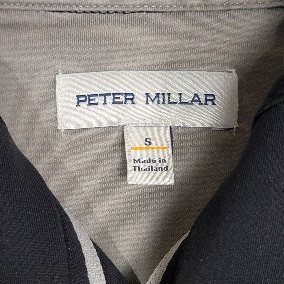 Peter Millar Perth 1/4 Zip Black Golf Pullover Men S Korber MEOEK40 | eBay