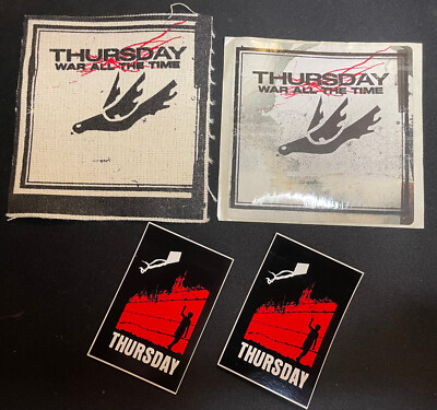 Thursday Patch & Sticker Lot emo hardcore screamo bayside taking back ...