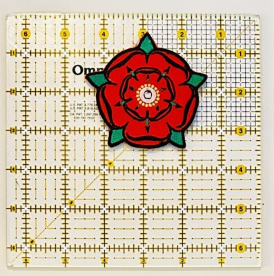 Yorkshire Red Rose Patch Iron On Embroidered | eBay