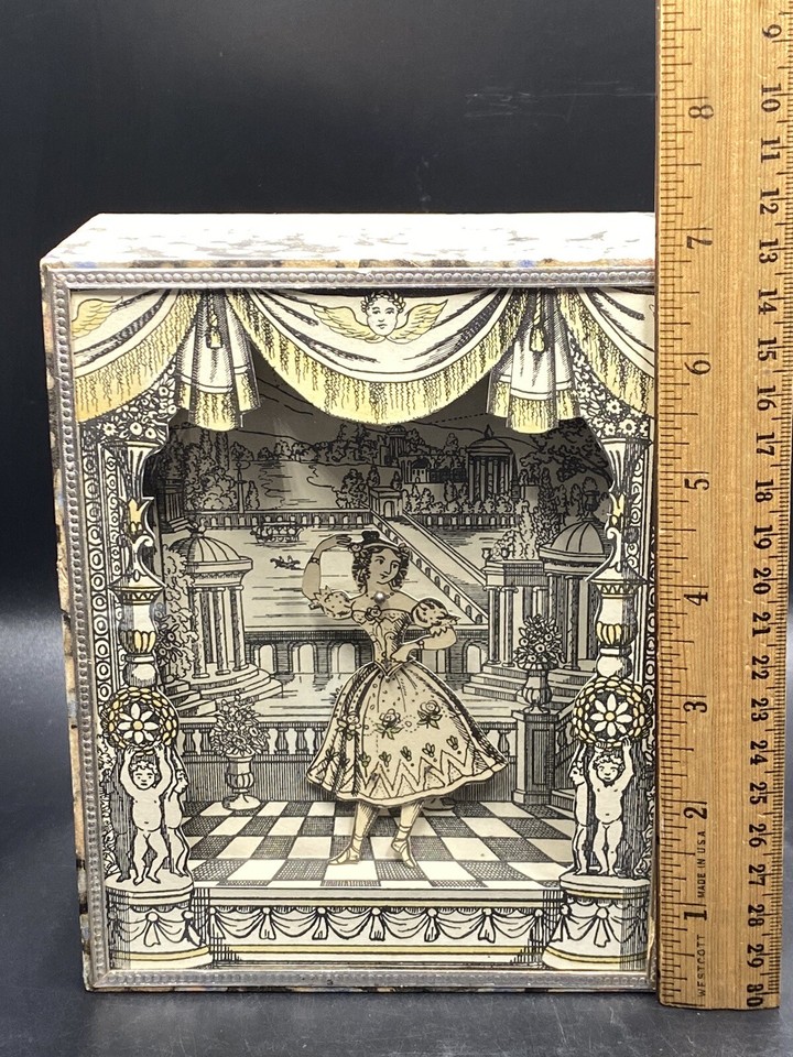 Automata Music Box Columbine Lady Dancer Petit Theatre Boutique ...
