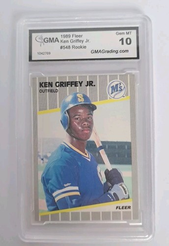 1989 Fleer #548 KEN GRIFFEY JR GMA 10 Gem Mint Rookie Graded 10 | eBay