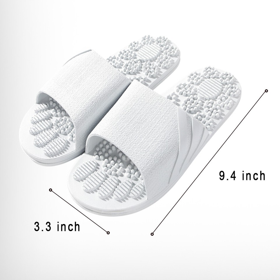 Waterproof Slippers Massage Shower Shoes Anti-slip Spa Bath for Men ...
