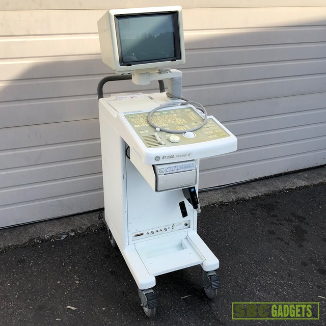 GE RT3200 Advantage II Ultrasound With Transducer Printer and for sale ...