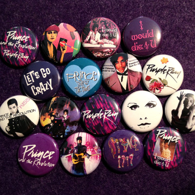 17 Prince 1" Buttons - FREE SHIPPING! - Purple Rain Madonna Michael ...