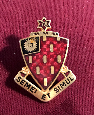 Vintage U.S. Army DI Distinctive Insignia 78th Field Artillery Regiment ...