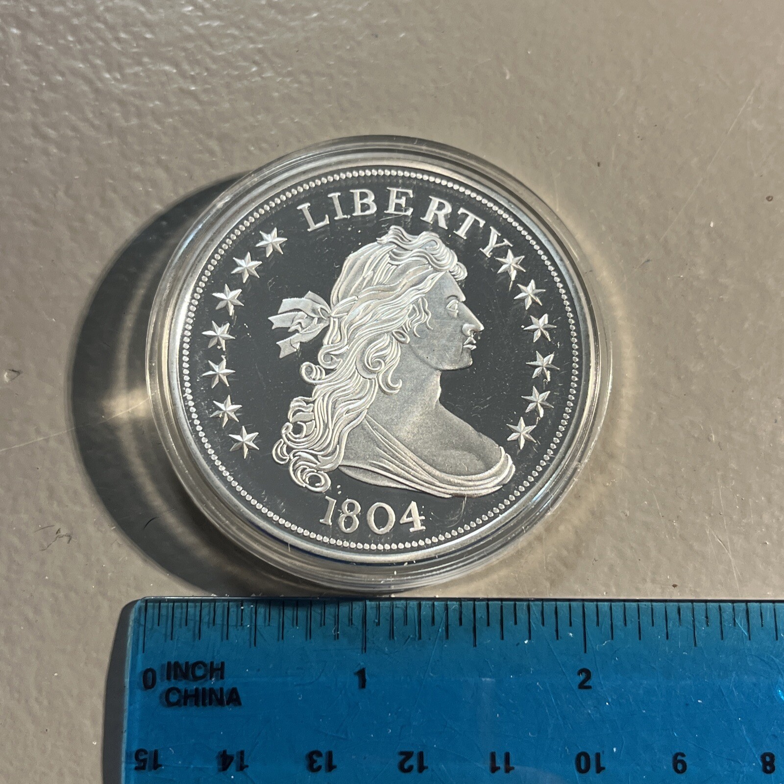 1804 Proof Silver Dollar 2 Inch Coin 2” fantasy Educational | eBay