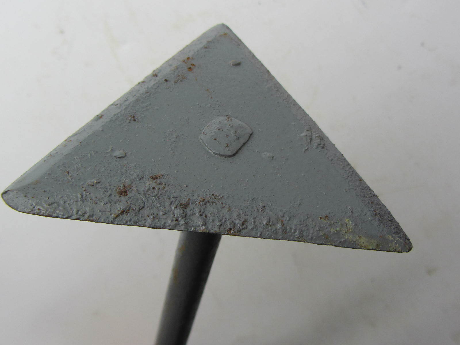 Vintage Triangular Paint Scraper Wood Handle 8.75" End to End 2 3/4 ...