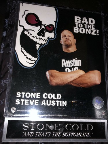 WWE Stone Cold Steve Austin Bad to the Bonz Plaque | eBay