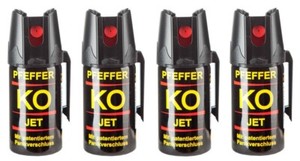 4x Ballistol KO JET 40 Pfeffer Spray 40ml Tierabwehrspray mit ...