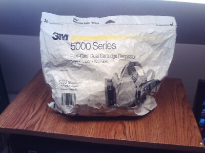 NEW 3M 5000 SERIES EASI-CARE DUAL CART. RESPIRATOR ORGANIC VAPOR ACID ...