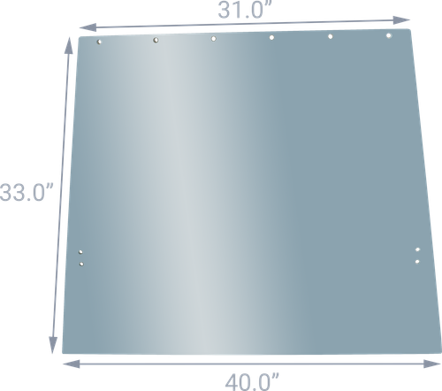 70577185: New Rear Glass fits Allis Chalmers 7020 7030 7040 7045 7050 ...