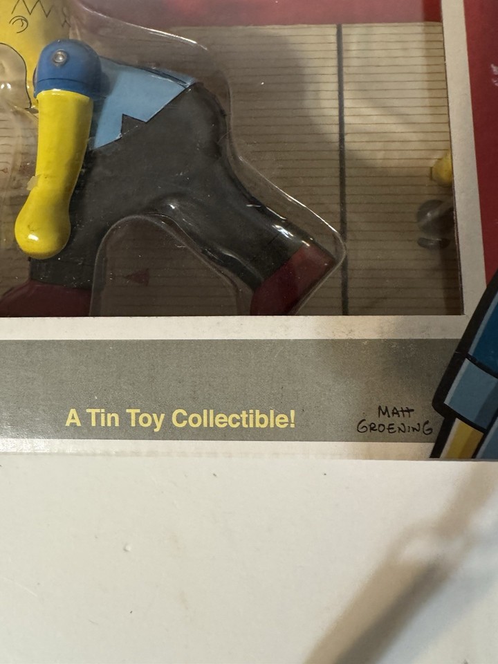 The Simpsons Barney's Bowl-A-Rama Game, Bowling, Tin Action Toy, Rocket ...