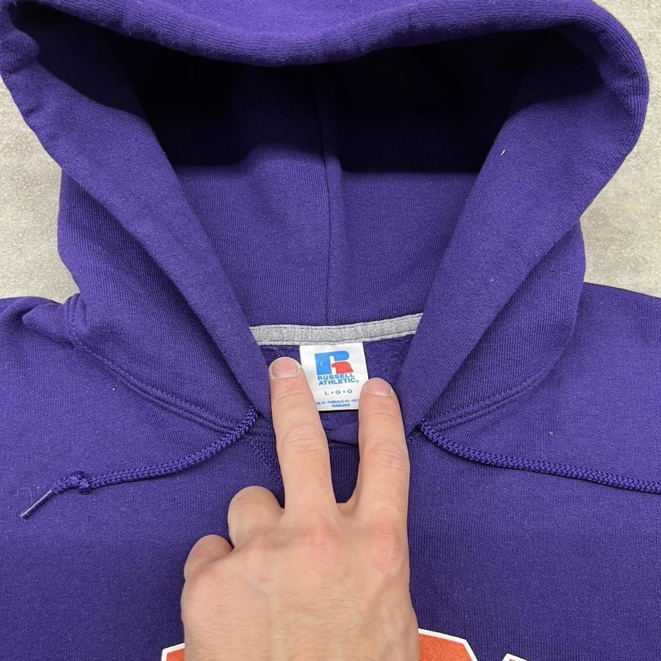 vintage clemson university tigers russell athletics purple collegiate ...