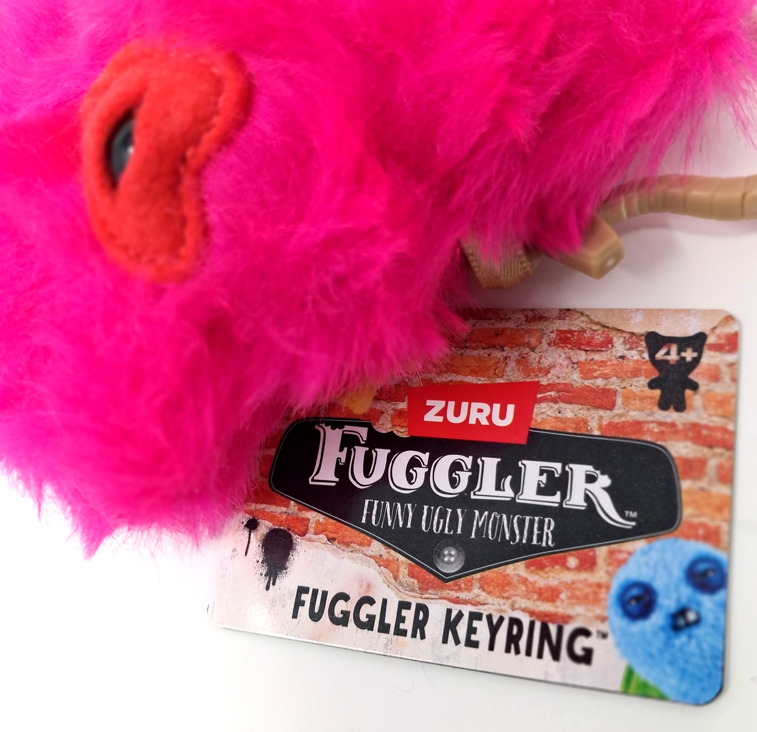 Zuru Fuggler Keychain CAPTAIN CARDIAC Pink 3.5" Plush Collectible NWT ...