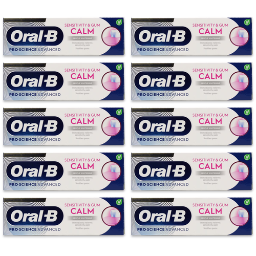 Oral-B Sensitivity & Gum Calm Gentle Whitening Toothpaste 75ML x 10 ...
