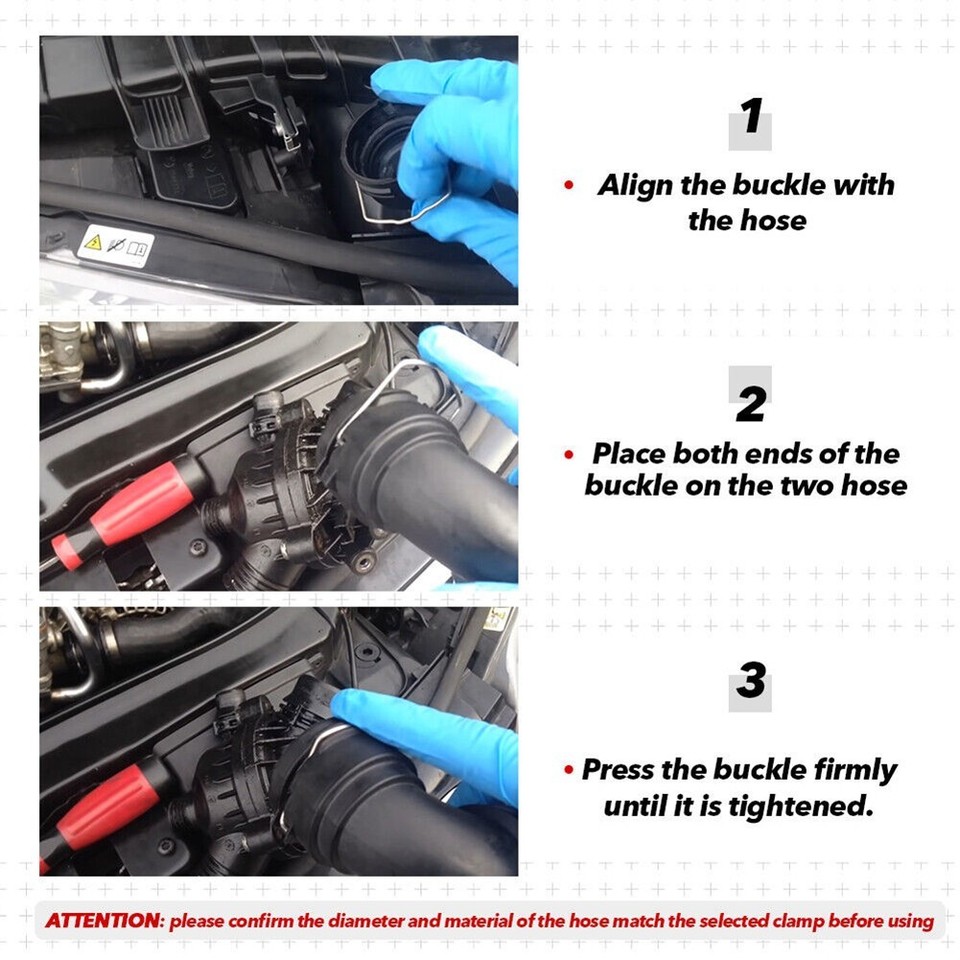 Radiator Hose Retaining Spring Clip Clamp for BMW Vehicles 0 87in 07in ...