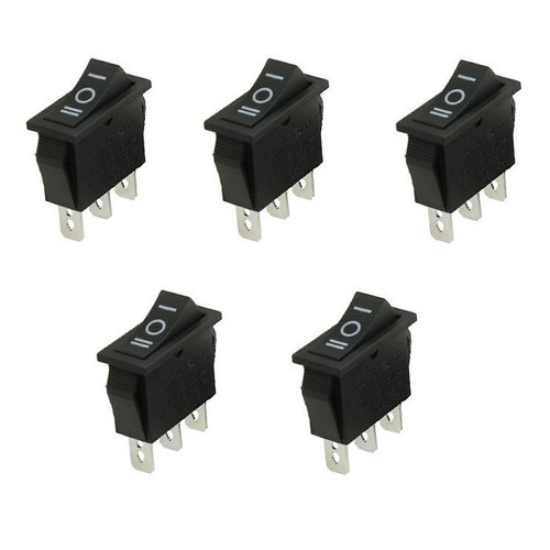 10x SPDT 3-Position Rectangular Rocker Switches Car/Truck/RV DC 12V AC ...