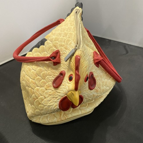 Chicken Purse Women's Top Handle Handbag Rubber NY CTLT Hen Rooster | eBay