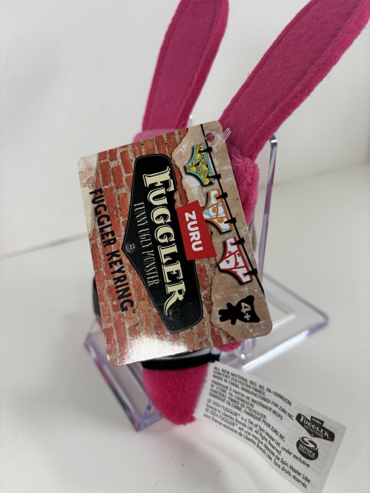 Fuggler Keychain Rabid Rabbit Budgie Funny Ugly monster plush New with ...